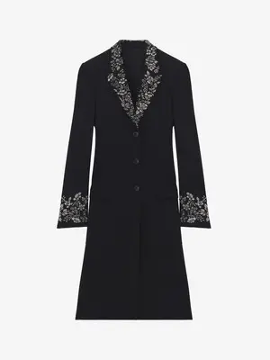 Alexander McQueen Floral Embroidery Coat