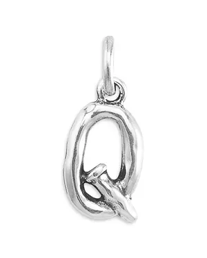 UNODE50 Sterling Silver-plated Letter Charm Q