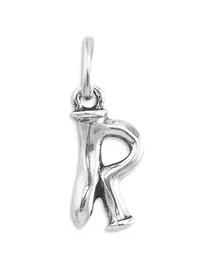 UNODE50 Sterling Silver-plated Letter Charm - R