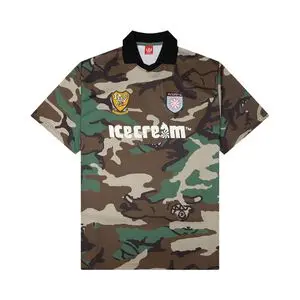 ICECREAM Acid Short-sleeve Knit Polo 'camo - Green