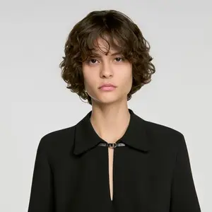 Sandro Short Contrast Skater Dress