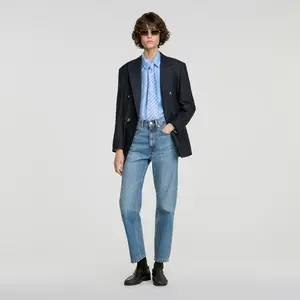 Sandro Jewellery Detail Satin Shirt