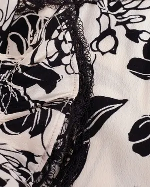 PHASE EIGHT Aisra Lace Trim Printed Blouse