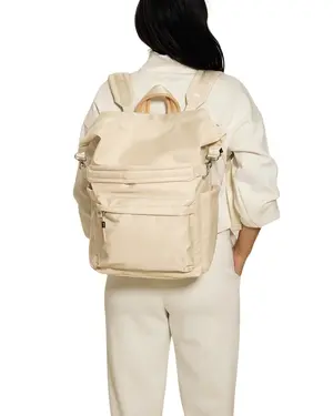 PRACTICE What You Love Karma Medium Nylon Backpack - Ivory
