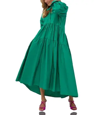 MARIELLE STOKKELAAR Charlotte Maxi Dress - Green
