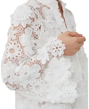MARIELLE STOKKELAAR Estelle Lace Maxi Dress - White