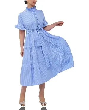 MARIELLE STOKKELAAR Igone Midi Dress - Blue