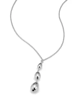 ORADINA Sterling Dripped In Necklace, 18