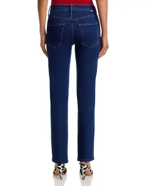 MOTHER Rider Skimp Mid Rise Straight Jeans