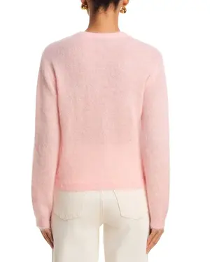 MOTHER The Cropped Cardigan Crewneck Sweater