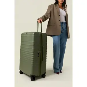 BEIS The Large Check In Roller Luggage - Olive