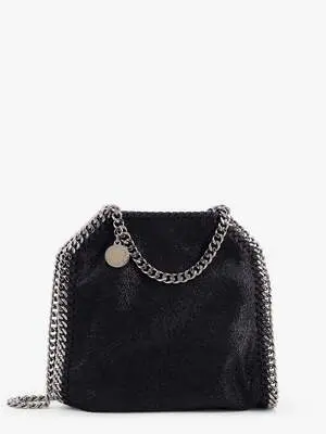 Stella McCartney Falabella Tiny Shaggy Deer Bag - Black