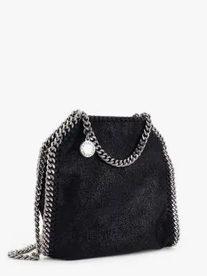 Stella McCartney Falabella Tiny Shaggy Deer Bag - Black