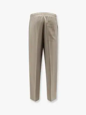 Bottega Veneta Light Wool Trousers With Drawstring