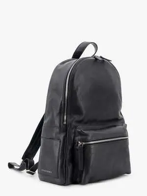 Orciani Leather Backpack With Logo