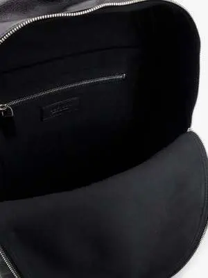 Orciani Leather Backpack With Logo