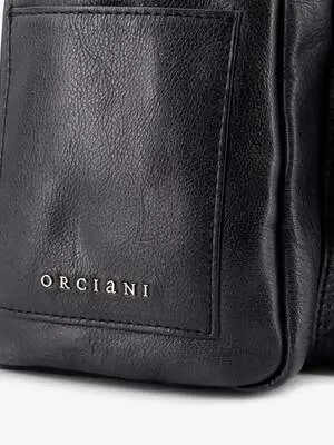 Orciani Leather Backpack With Logo