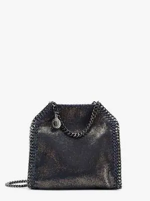 Stella McCartney Falabella Tiny Shiny Shaggy Deer Crossbody Bag - Blue