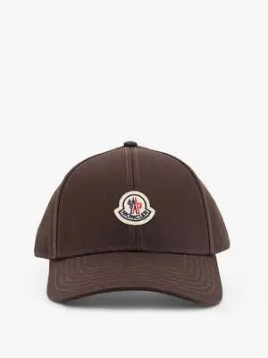 Moncler Cotton Baseball Hat - Brown