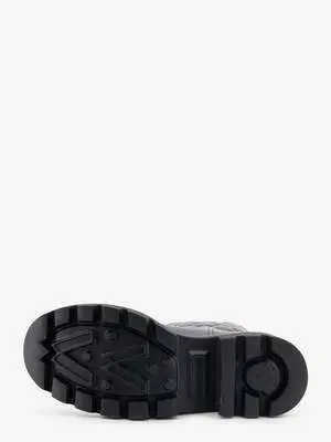 Moncler Kickstream Quilted Pvc And Neoprene Knee-high Boots