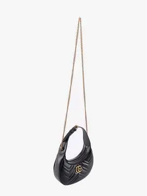 Gucci Gg Marmont Quilted Leather Shoulder Bag - Black