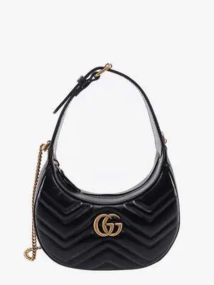 Gucci Gg Marmont Quilted Leather Shoulder Bag - Black