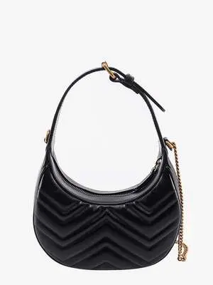 Gucci Gg Marmont Quilted Leather Shoulder Bag - Black