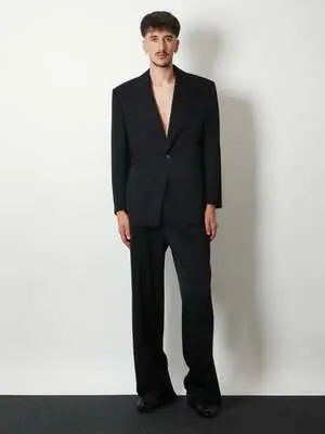 Saint Laurent Fluid Tailored Wool Trousers