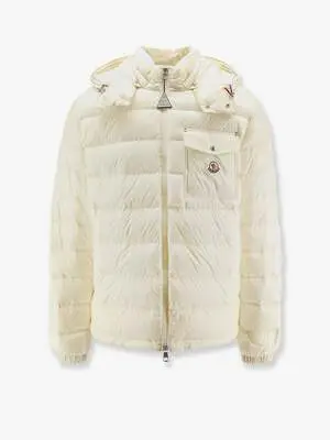 Moncler Verith Down Jacket With Removable Hood - White