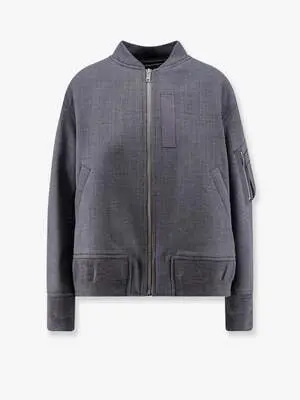 SEMICOUTURE Virgin Wool Blend Bomber Jacket