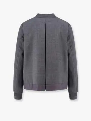 SEMICOUTURE Virgin Wool Blend Bomber Jacket