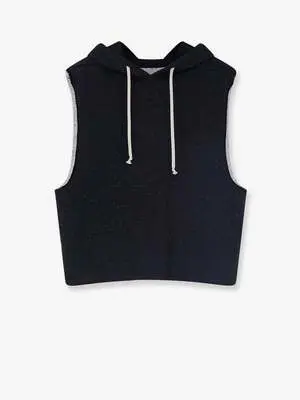Rick Owens Certified Wool And Cotton Sleeveless Sweatshirt