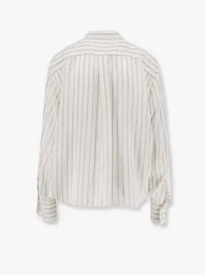 Brunello Cucinelli Striped Silk Shirt