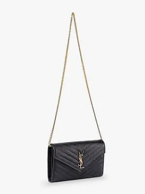 Saint Laurent Pochette Cassandre Graindepoudre Leather Crossbody Bag