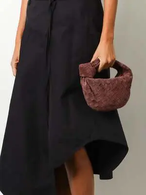 Bottega Veneta Mini Jodie Intrecciato Suede Handbag - Purple