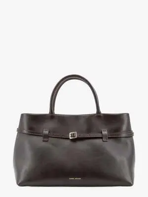Manu Atelier Le Cambon 35 Leather Handbag - Brown