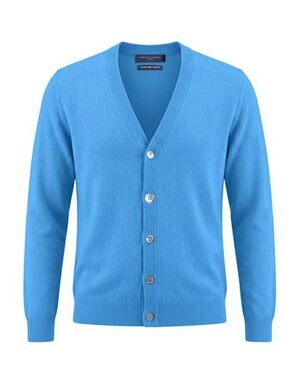 DANIELE FIESOLI Cardigan Azure Size Merino Wool - Blue