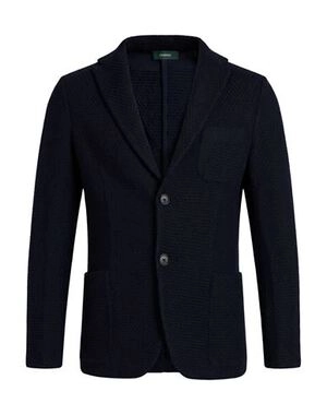 ZANONE Blazer Midnight Size Virgin Wool - Blue