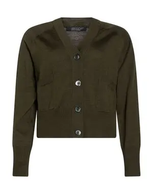 ARAGONA Lime Merino Wool Cardigan