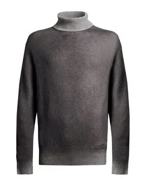 ARAGONA Turtleneck Charcoal Size Cashmere