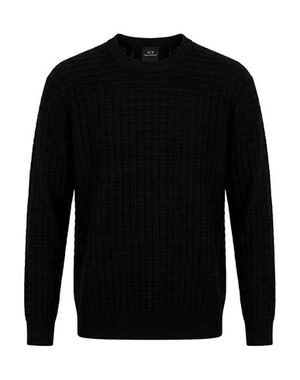 Armani Exchange Sweater Size Acrylic, Cotton, Virgin Wool - Black