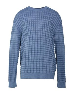 Armani Exchange Armani Exchange Sweater In Acrylic, Cotton, And Virgin Wool Light Blue