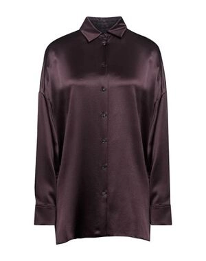 Agnona Shirt Dark Size Silk - Purple