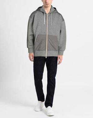 LARDINI Viscose And Elastane Zip-up Hooded Sweatshirt - Grey