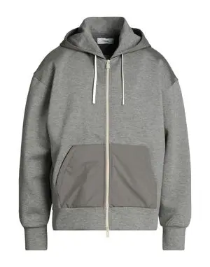 LARDINI Viscose And Elastane Zip-up Hooded Sweatshirt - Grey