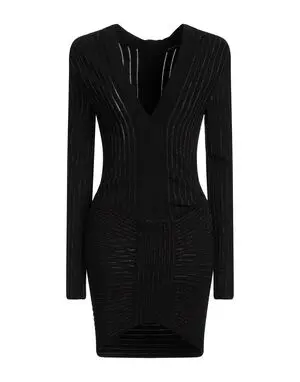 Balmain Striped Mini Dress - Black