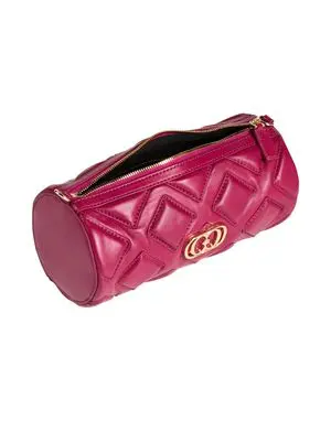 LA CARRIE Quilted Leather Crossbody Bag With Logo Embellishment