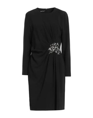 Emporio Armani Midi Dress Size Viscose, Acetate, Elastane - Black