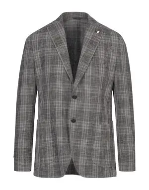 L.B.M. 1911 L. B.m. 1911 Blazer Dark Size Wool, Cotton, Polyamide, Linen