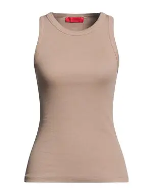 Max & Co. Ribbed Jersey Tank Top - Beige